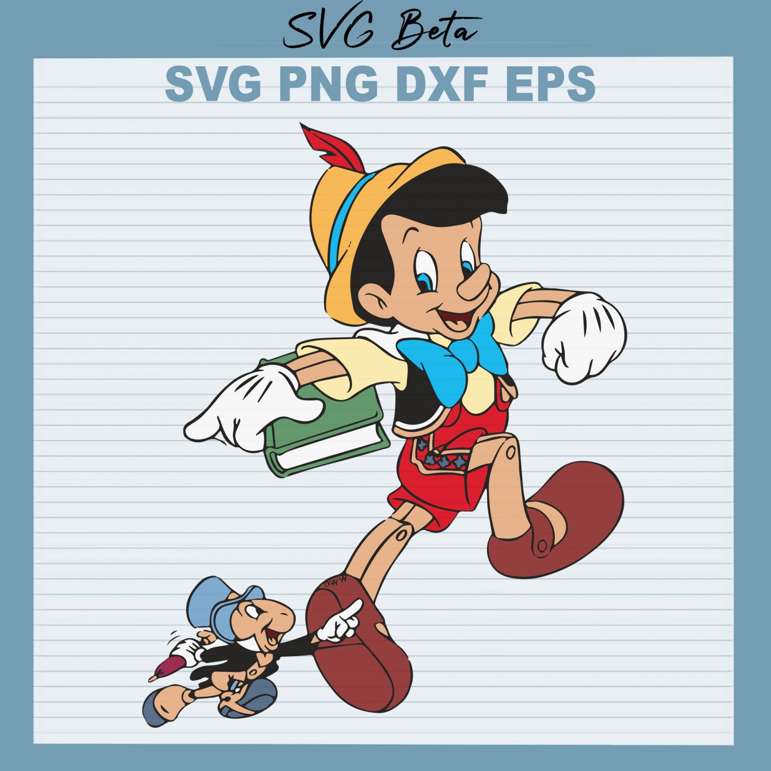 Pinocchio svg cut files for silhouette studio handmade products craft