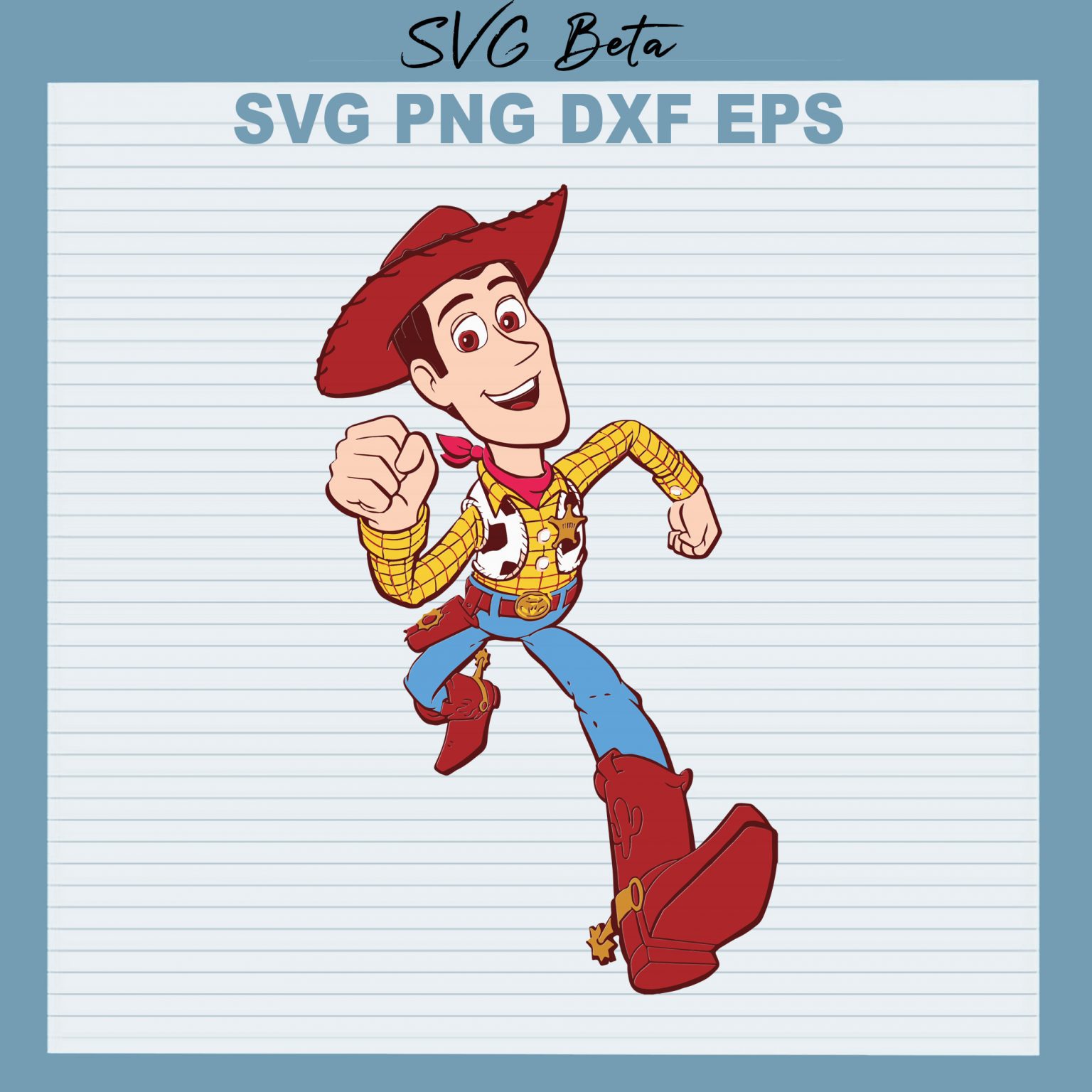 Woody toy story high quality SVG cut files for handmade products
