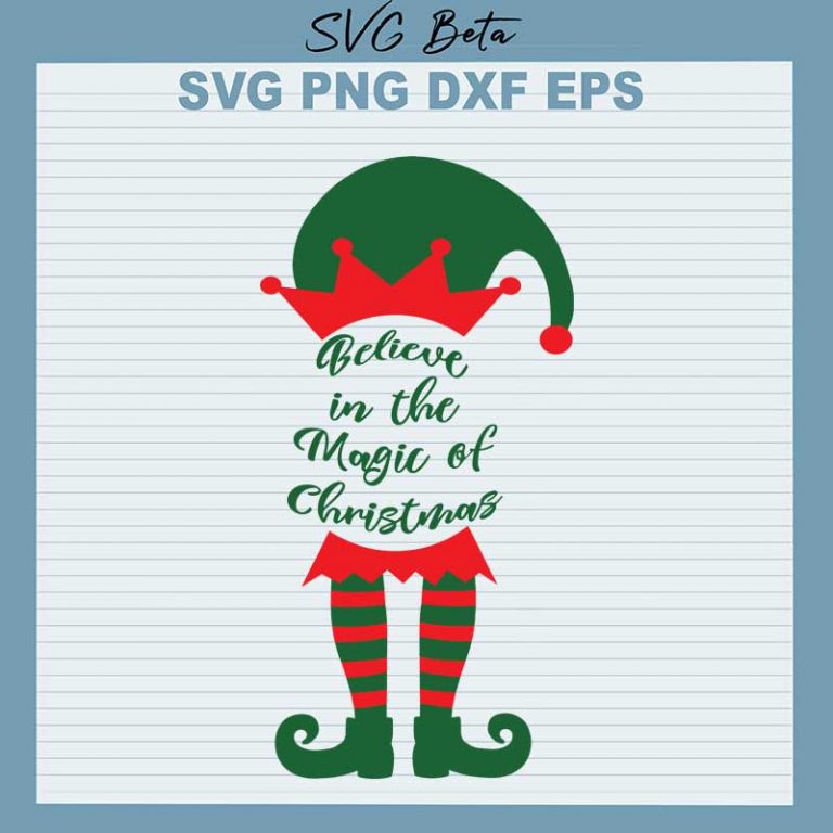 Christmas elf SVG cut file for t shirt craft and handmade craft