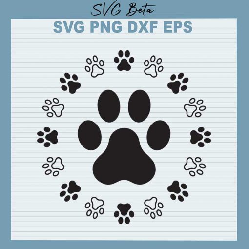Cat paw svg cut files for cricut silhouette studio handmade craft