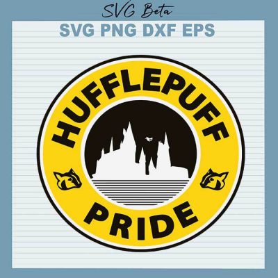 Hufflepuff pride SVG cut file for craft and hanmade cricut products