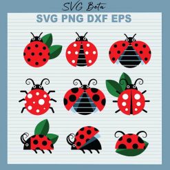 Ladybug Bundle SVG file for craft and handmade cricut products