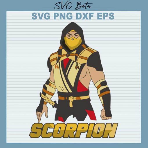 Scorpion Mortal kombat SVG file craft handmade cricut
