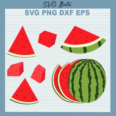 Watermelon Slice SVG, Watermelon SVG, Bundle SVG , Summer Fruit SVG Cut ...