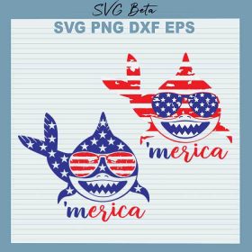 Baby Shark Merica Doo Doo SVG, American Flag Baby Shark SVG, Baby Shark ...