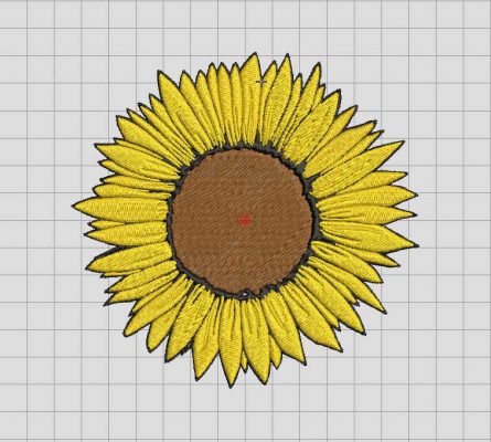 Sunflower Embroidery Design, Sunflower Embroidery File, Sunflower ...