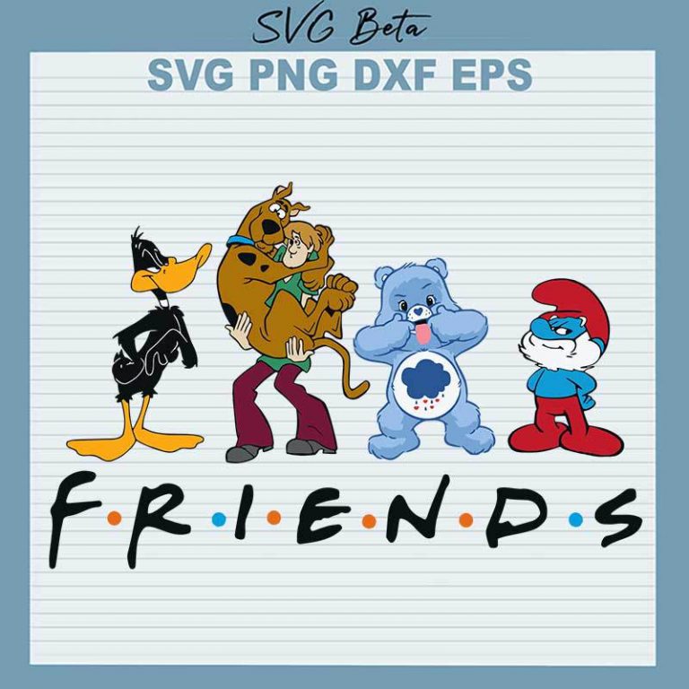 80s Scooby Doo Cartoon Friends SVG, 80s Cartoon Friends SVG, Scooby Doo SVG