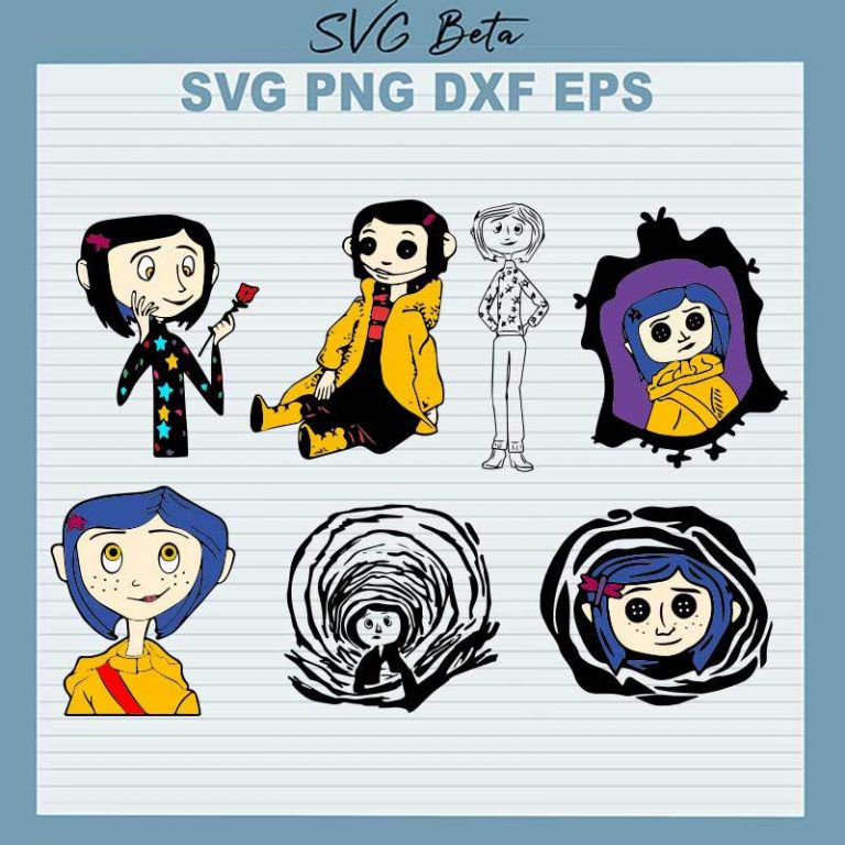 Coraline SVG, Coraline movie SVG cut file