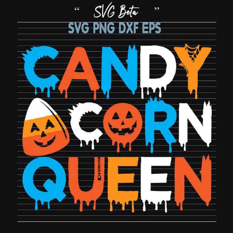 Halloween Candy Corn Queen SVG, Candy Corn Queen SVG PNG DXF cut file ...