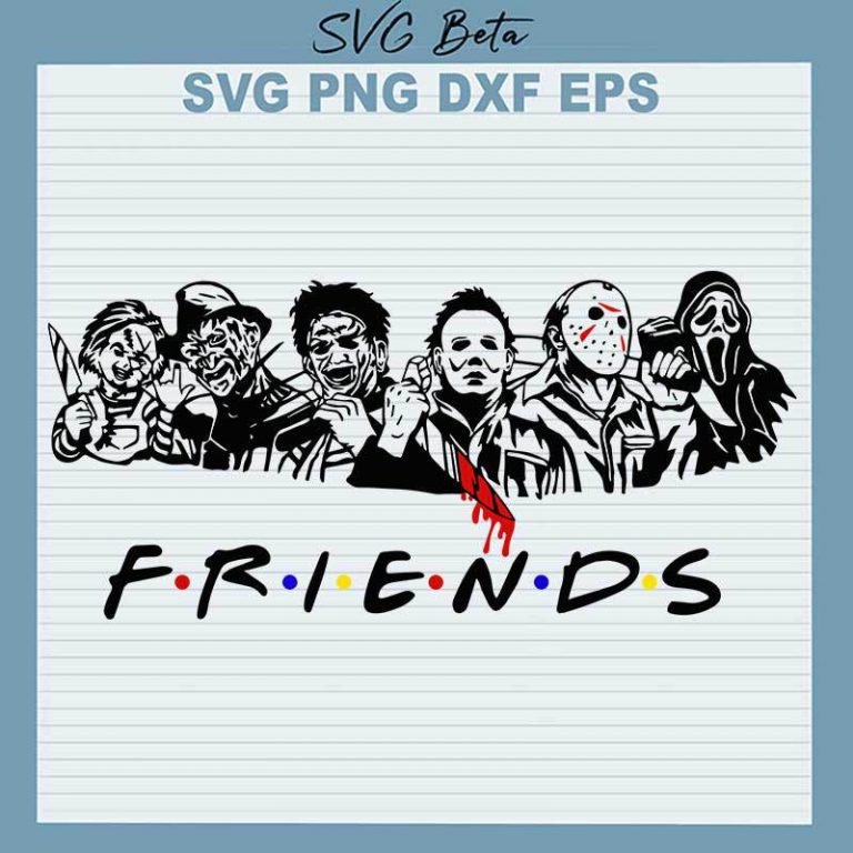 Horror Friends SVG, Horror Character SVG, Halloween Horror Character ...
