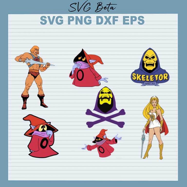 He-Man Character SVG, He-Man SVG PNG DXF cut file