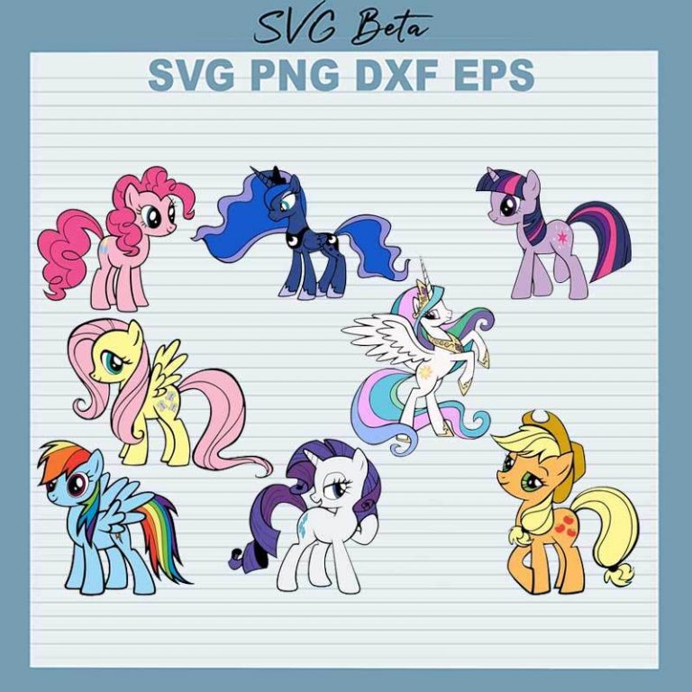 My Little Pony SVG, Little Pony SVG, Pinkie Pie Baby Pony SVG PNG DXF ...
