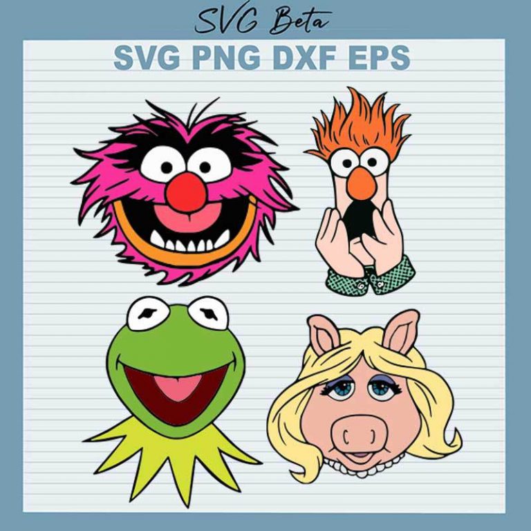 The Muppets Cartoon SVG, The Muppets Characters SVG PNG DXF cut file