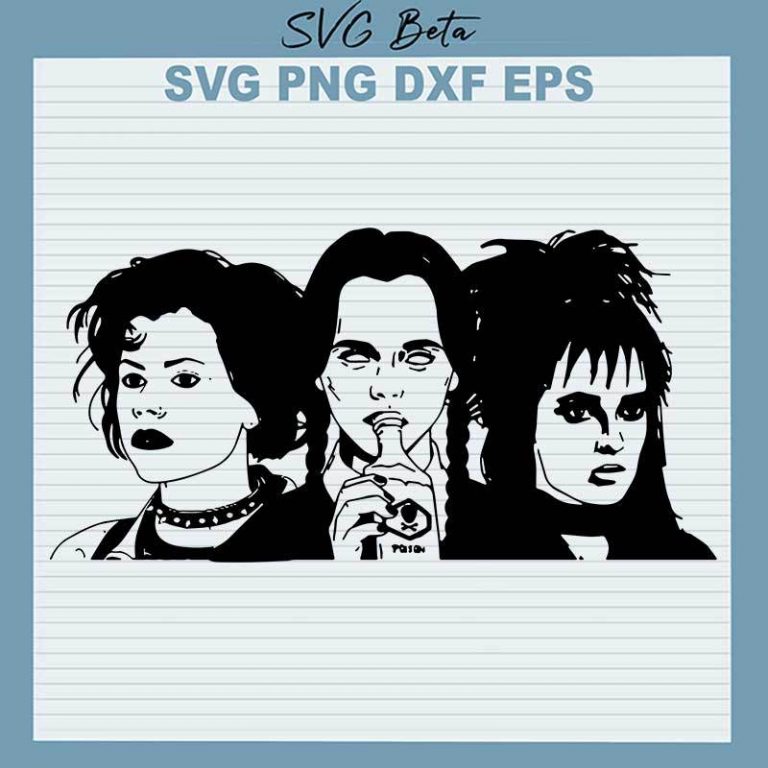 Wednesday Addams Lydia Deetz Nancy SVG, Horror Girls SVG, Wednesday ...