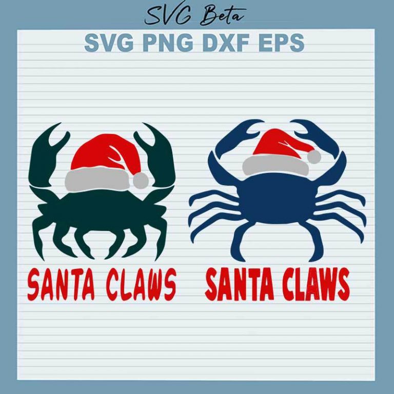Santa Claws SVG, Christmas Santa Claws SVG PNG DXF cut file