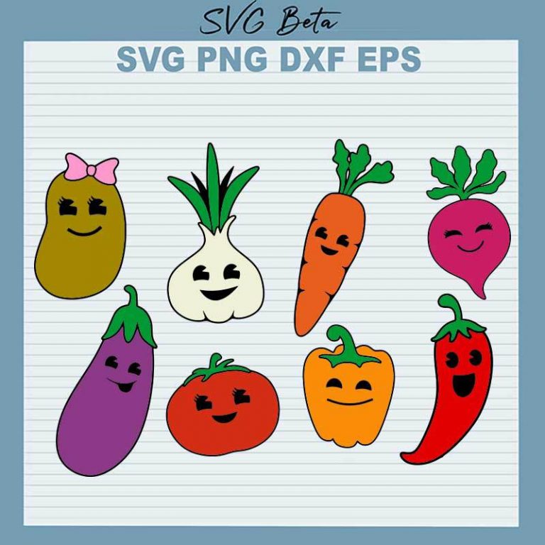 Vegetables Food SVG, Vegetables Food And Fruits SVG PNG DXF cut file