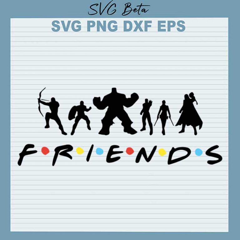 Avengers Friends SVG, Avengers SVG, Marvel Friends SVG PNG DXF Cut File
