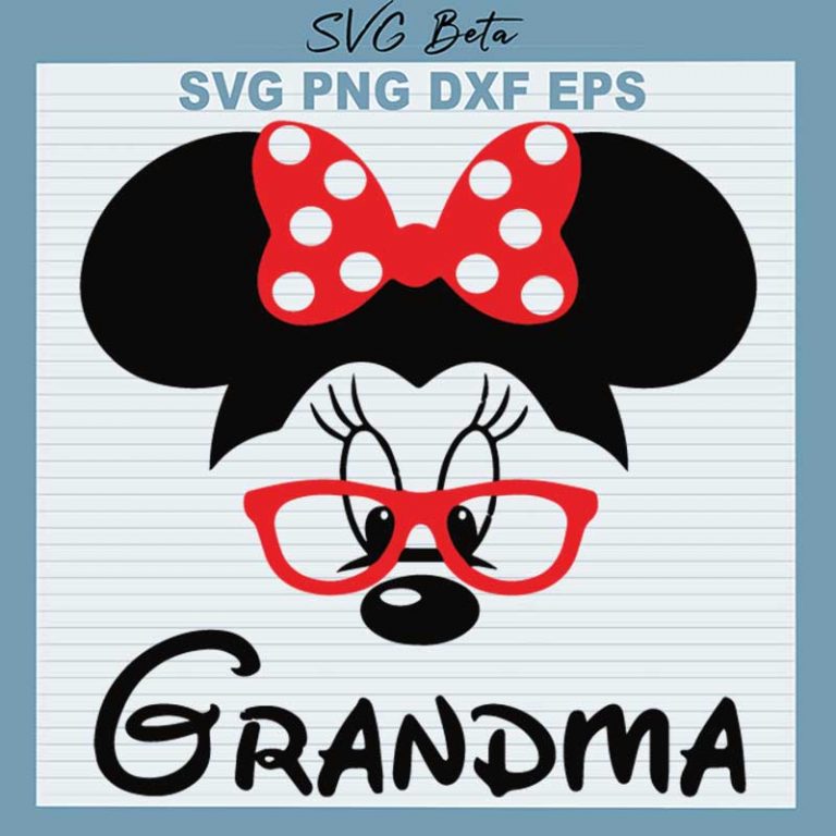 Grandma Minnie Mouse SVG, Disney Grandma SVG, Mother's Day Minnie SVG ...
