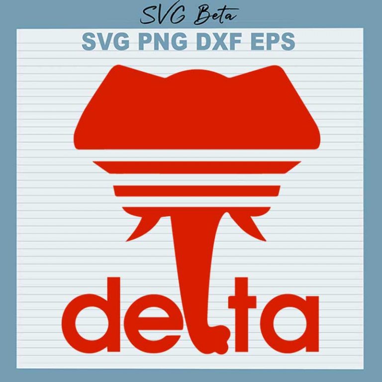 Delta sigma theta elephant SVG, Delta sigma theta SVG, Delta Elephant ...