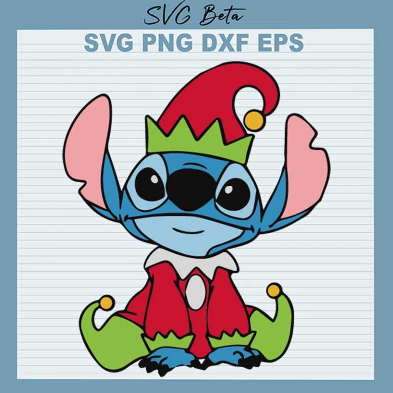 Christmas Elf Stitch SVG, Stitch Elf SVG, Christmas Stitch Suit Elf SVG ...