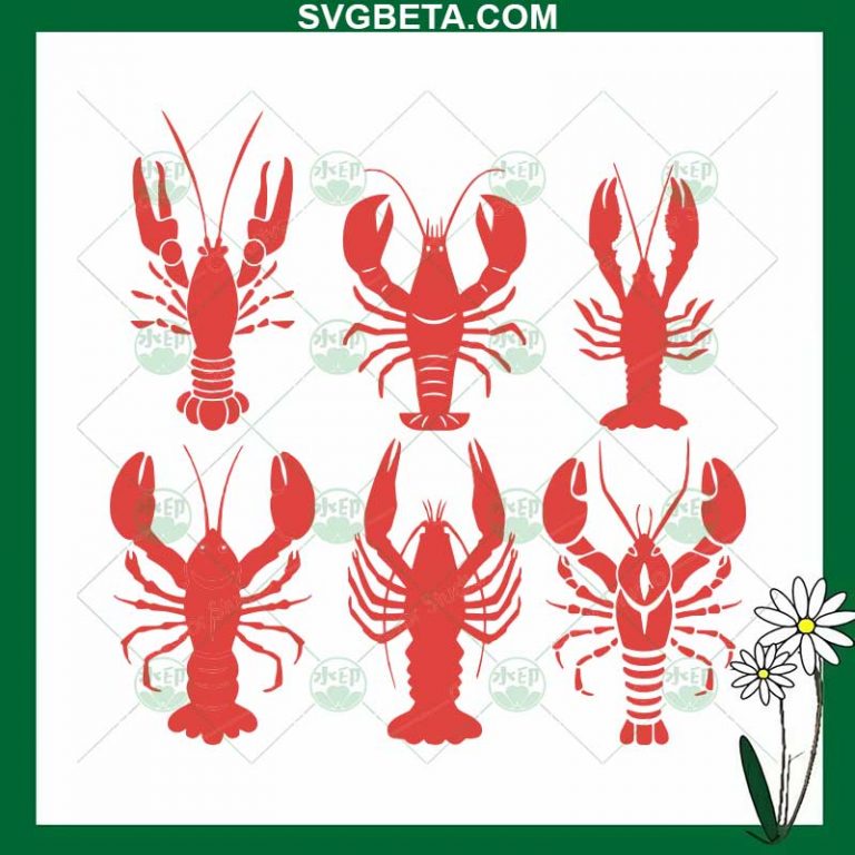Crawfish Bundle SVG, Crawfish SVG PNG DXF