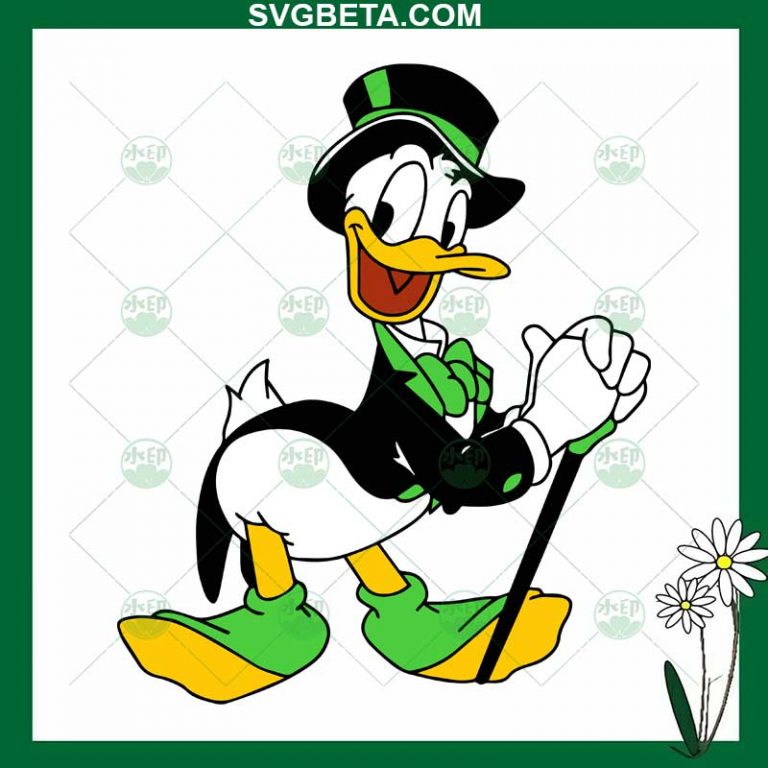 Donald Duck St Patricks Day SVG, Disney Donald Duck SVG, Disney SVG Files