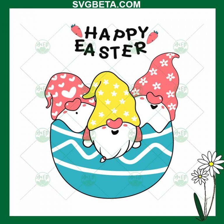 Happy Easter Gnome SVG, Easter Gnome SVG, Gnome Easter Egg SVG