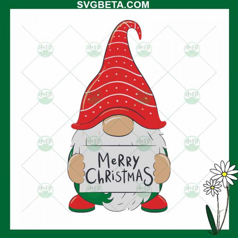 Gnome Merry Christmas SVG, Gnome SVG, Merry Gnomas SVG Files