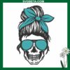 Skull Mom Life Embroidery Design, Mom Life Embroidery Design File