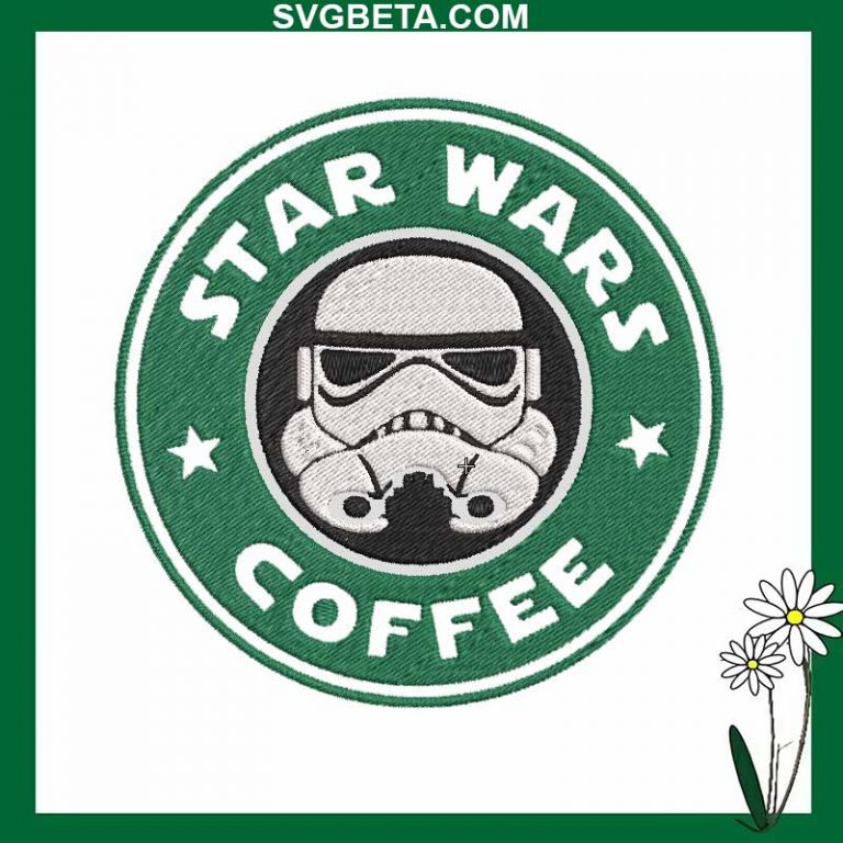 Star Wars Coffee Embroidery Design, Star Wars Stormtrooper Embroidery ...
