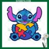 Autism Disney Stitch SVG, Autism Stitch Heart SVG