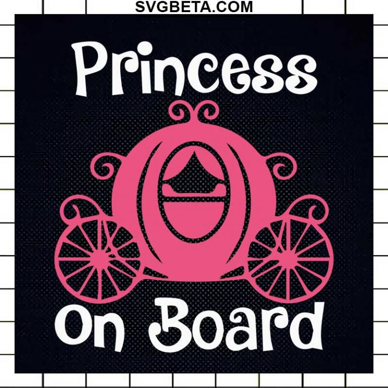 Little Princess On Board SVG, Princess On Board SVG