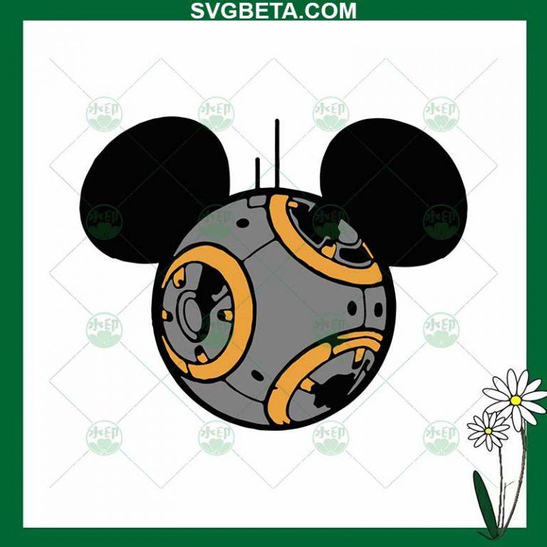 Star Wars Bb8 Mickey Mouse SVG, Mickey Bb8 SVG, Disney Star Wars SVG