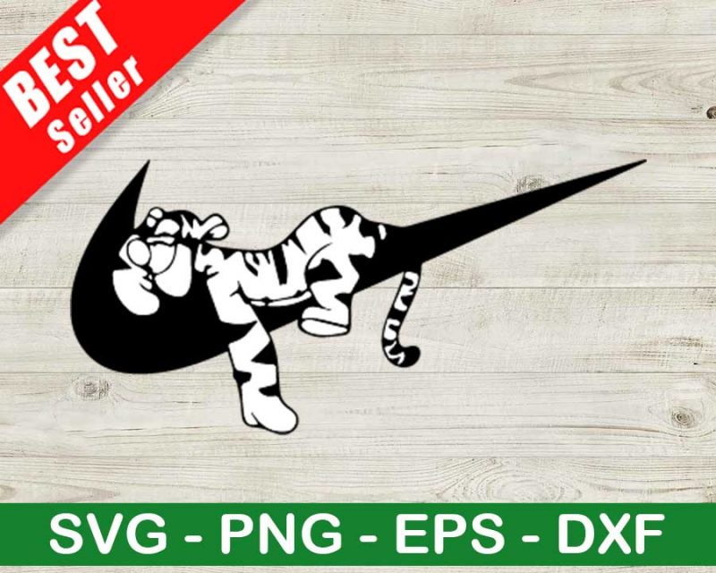 Disney Tigger Nike Logo SVG, Winnie The Pooh SVG, Nike Logo SVG