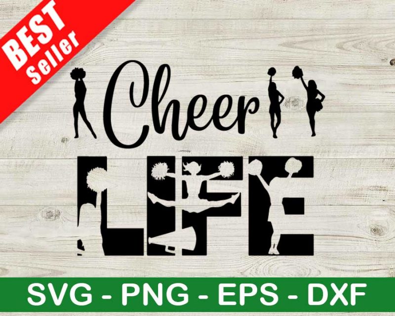 Cheer Life SVG, Cheerleader SVG, Cheer Leading SVG