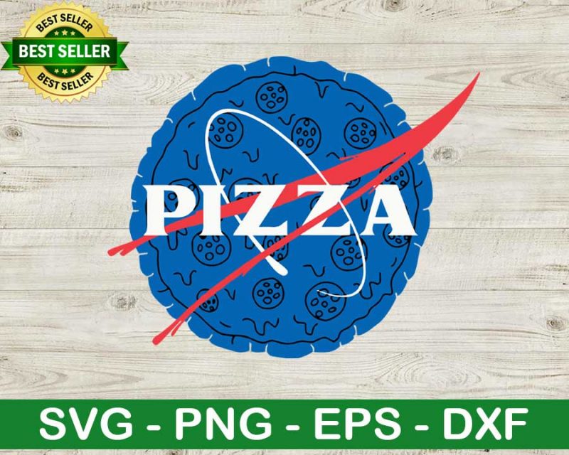 Nasa logo pizza SVG, Nasa SVG, pizza logo SVG