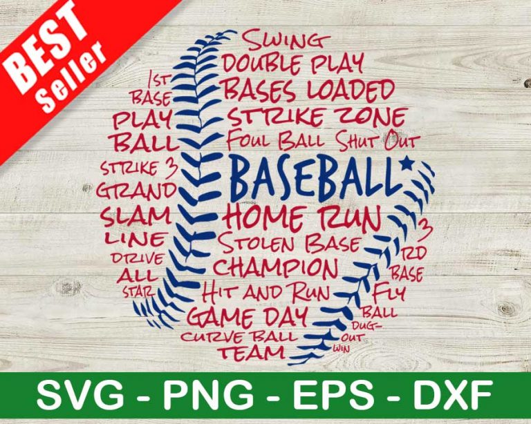 Baseball Ball SVG, Softball SVG, Home Run SV