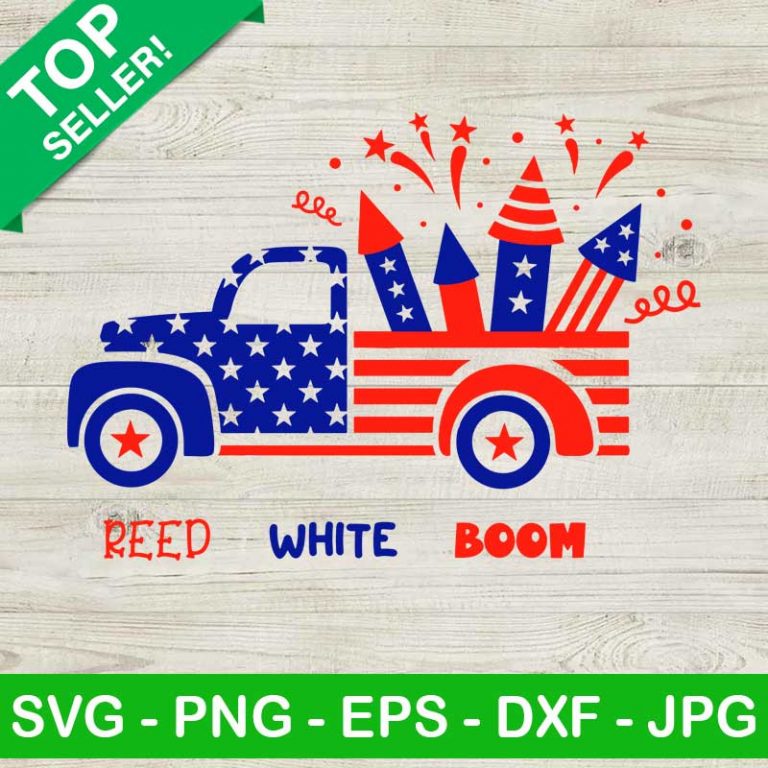 Patriotic Truck SVG, 4th Of July SVG, Firework Truck SVG