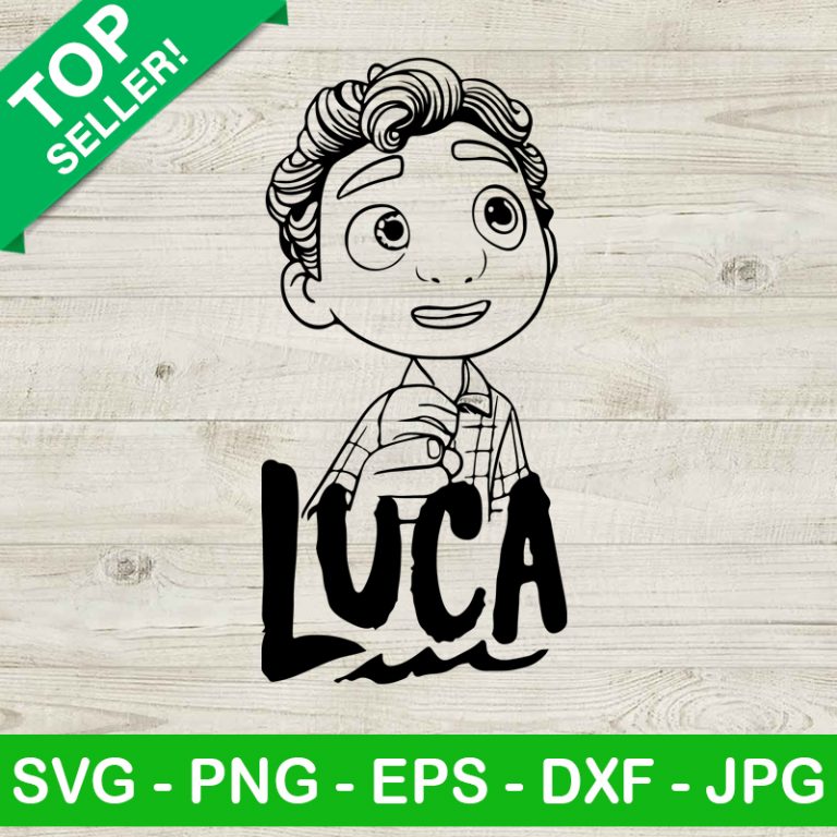 Disney Luca Face SVG, Luca Face SVG, Luca Pixar Movies SVG