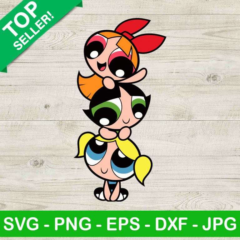 Powerpuff Girls SVG, Powerpuff Girls Characters SVG, Cartoon SVG