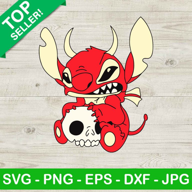 Devil Stitch SVG, Stitch Demon SVG, Stitch Halloween SVG