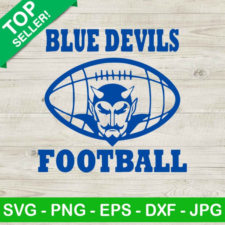 Blue devils football SVG, Blue devils logo SVG, Football SVG