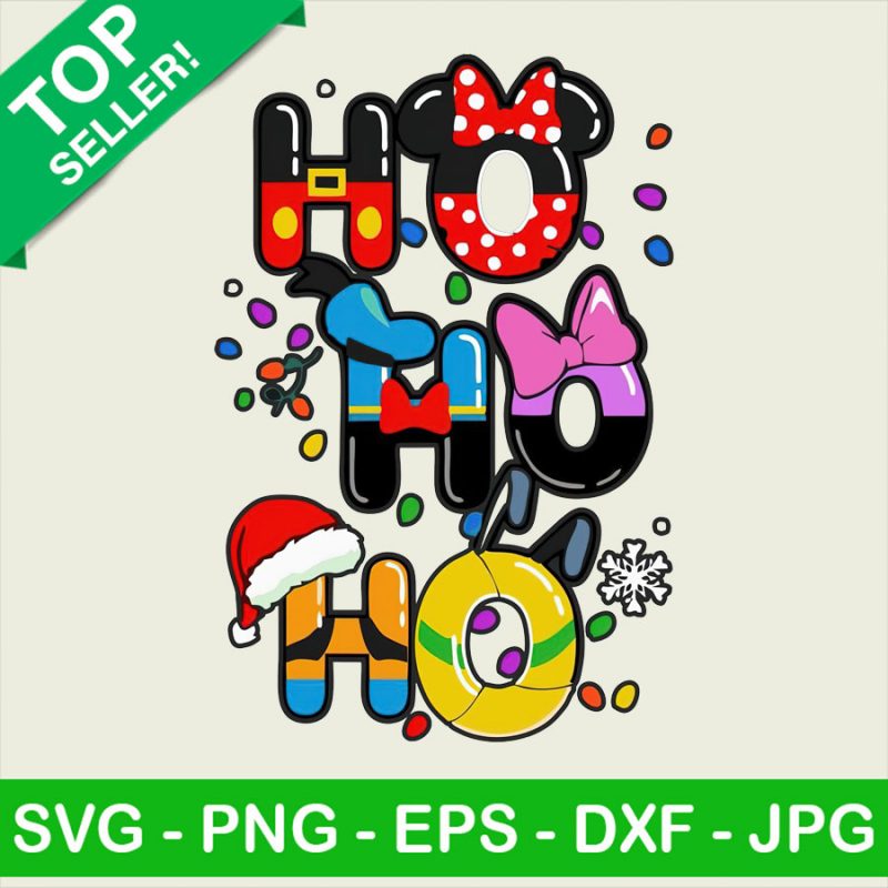 Ho ho ho Disney christmas PNG, Christmas Sublimation transfer PNG, Ho ...