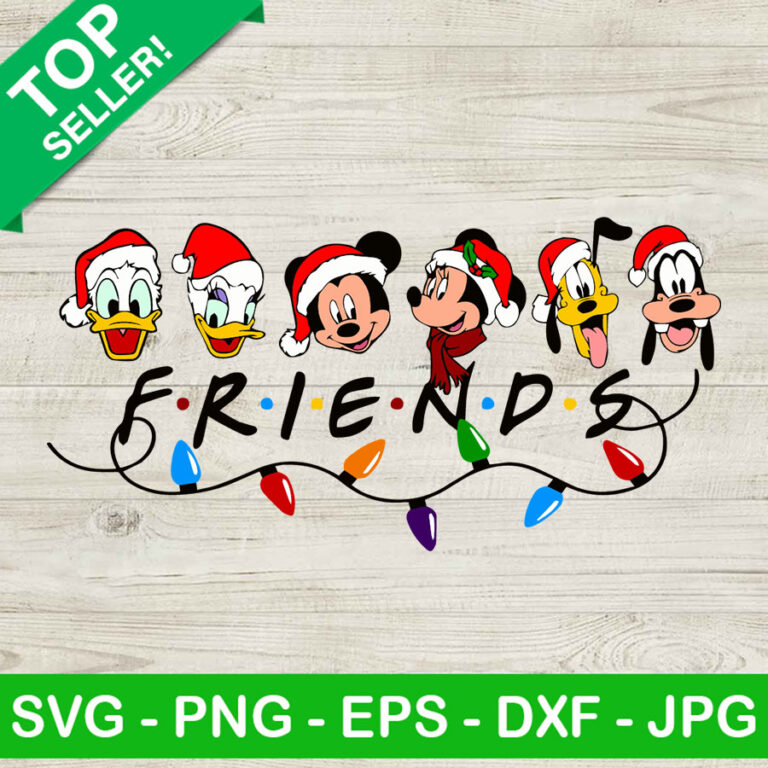 Disney Friends Christmas SVG, Disney Santa SVG, Mickey And Friends ...