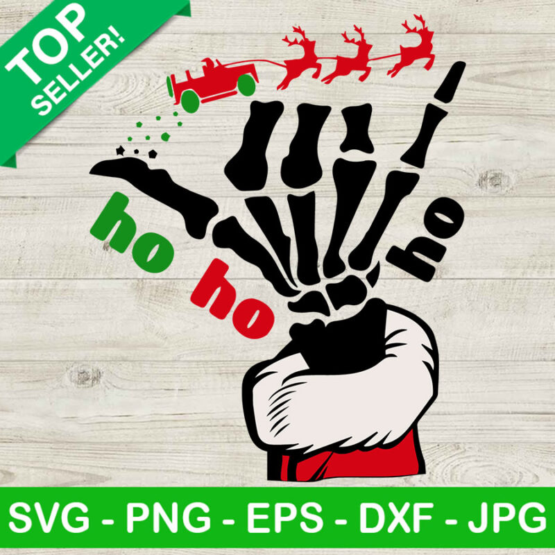 Santa Rock hand ho ho ho SVG, Santa rock hand SVG, Ho Ho Ho SVG