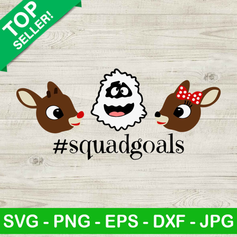 Squad goals reindeer SVG, Rudolph clarice bumble SVG, Christmas SVG