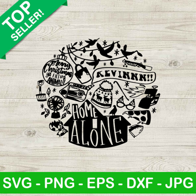 Home alone merry christmas SVG, Christmas Movies SVG, Winter Holiday SVG