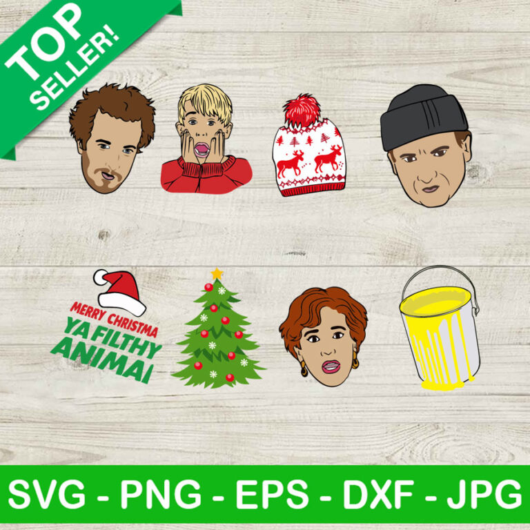 Home alone character face SVG, Home Alone Quotes SVG, Christmas Movies SVG