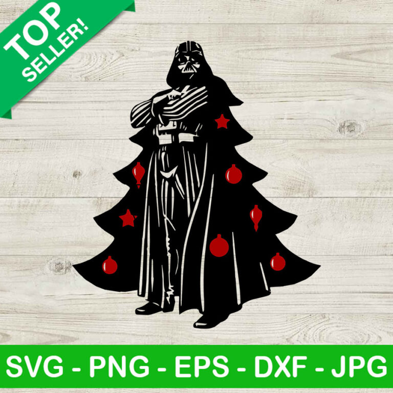 Darth vader christmas ornament SVG, Star wars christmas SVG, Christmas ornament SVG