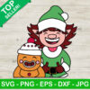 Gingerbread man and elf SVG, Gingerbread man SVG, Elf claus SVG